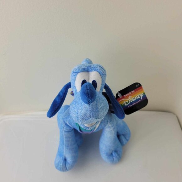 Toys | New Disney Pluto Plush Toy Rainbow Collection Pride 8 Blue With ...